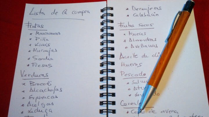 La guía definitiva para hacer una lista de la compra saludable